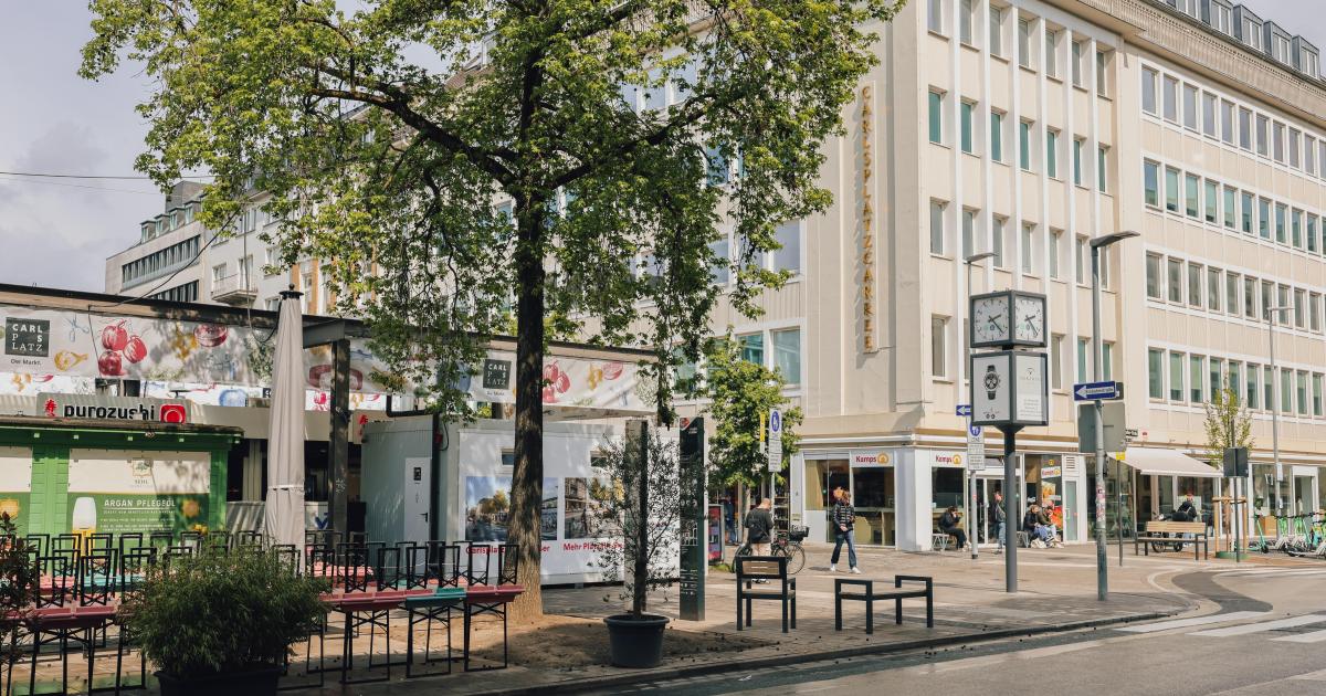 Der umgebaute Carlsplatz wird eröffnet